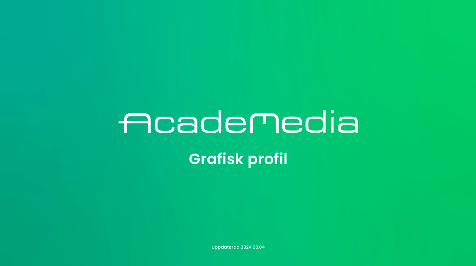 Uppdaterad grafisk profil med nya mallar - AcadeMedia medarbetarwebb